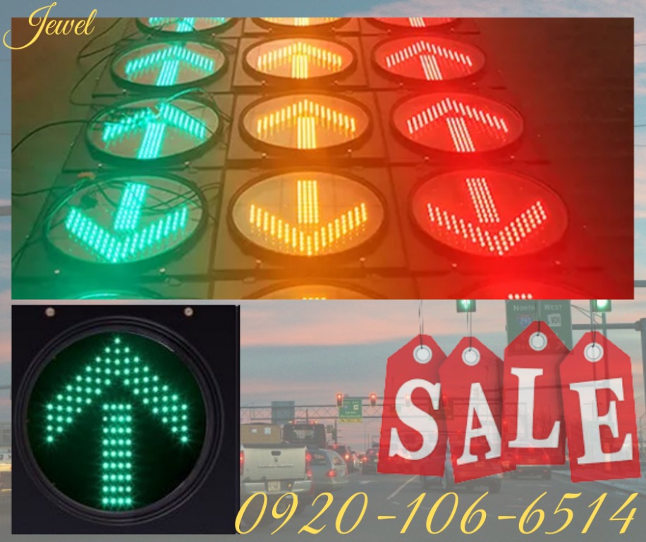 Green Arrow LED Traffic Signal Lights FX200-3-ZGSM-1-G, Commercial ...