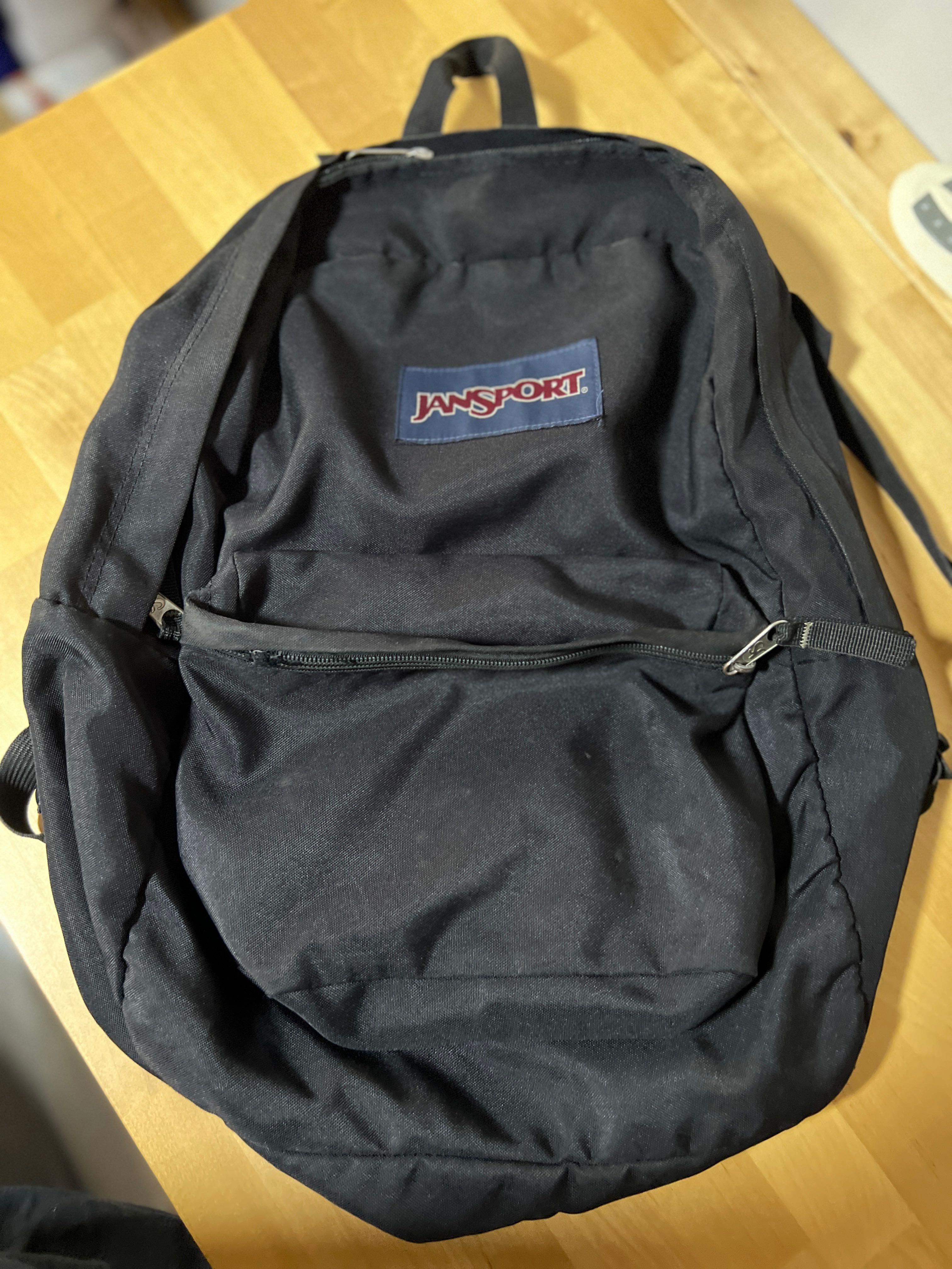 Jansport Backpack (Black), Men's Fashion, Bags, Backpacks on Carousell