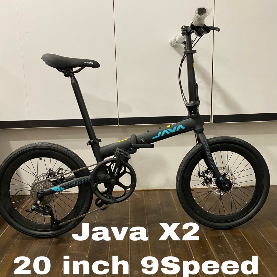 Java X2 Folding bike Matt Black | 9Speed Sensah Shifter | 20inch wheelset | Can bring in to mrt ...