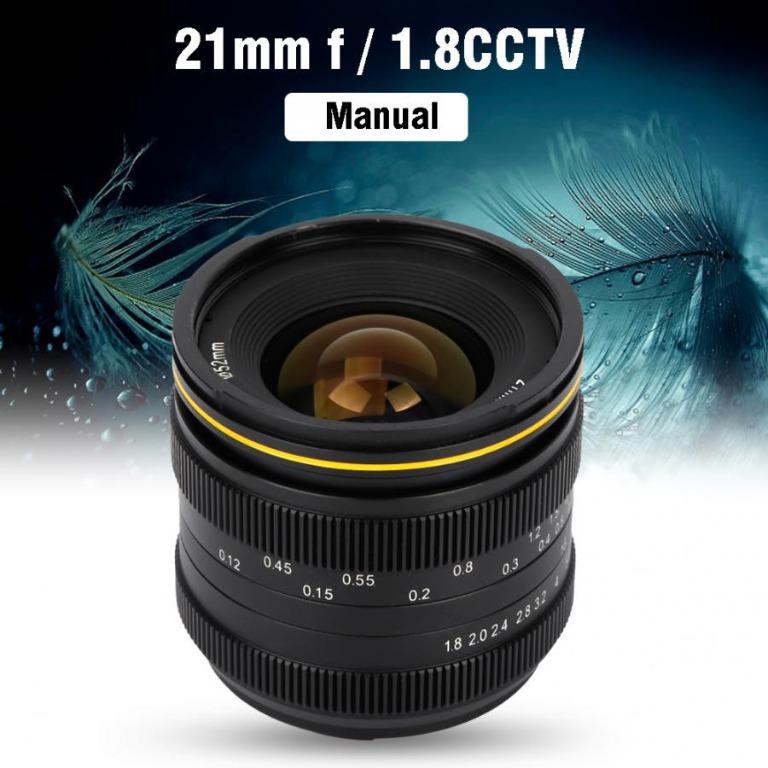 Kamlan 21mm F1.8 Wide-Angle Fixed Focus APS-C Lens for Sony /Fuji /M43 ...