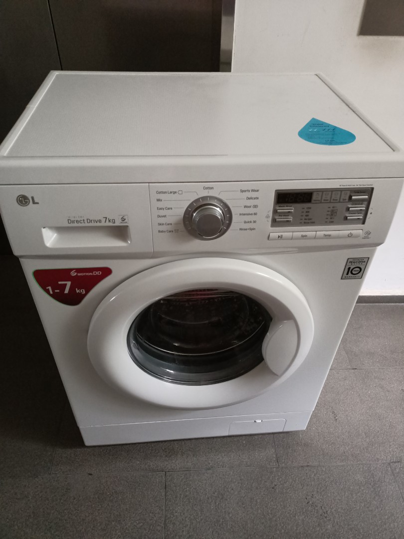 LG 7 KG FRONT LOAD WASHING MACHINE, Mobile Phones & Gadgets, Mobile ...