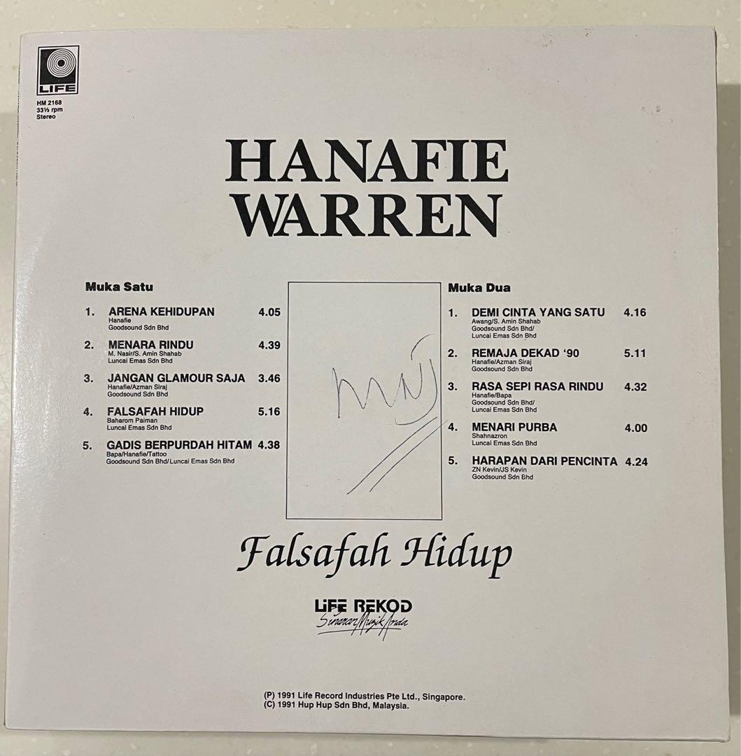 Lp Hanafie Warren - Falsafah Hidup, Hobbies & Toys, Music & Media, CDs ...