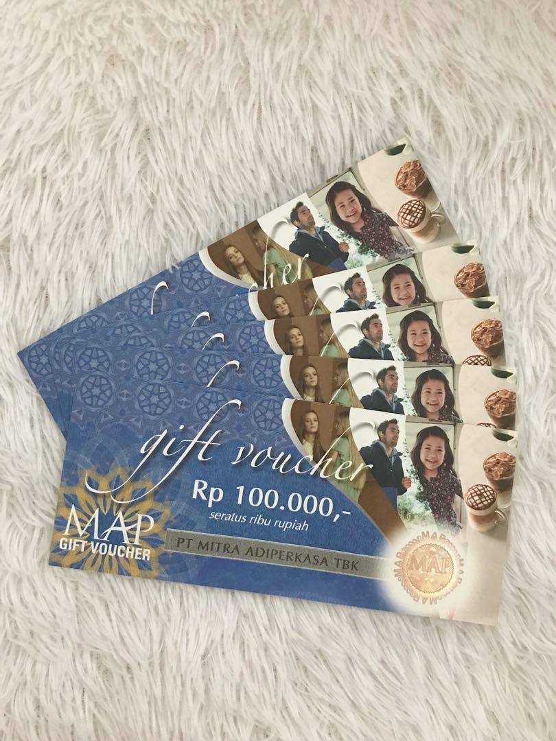 MAP Gift Voucher 500.000, Tiket & Voucher, Kartu Hadiah & Voucher di ...