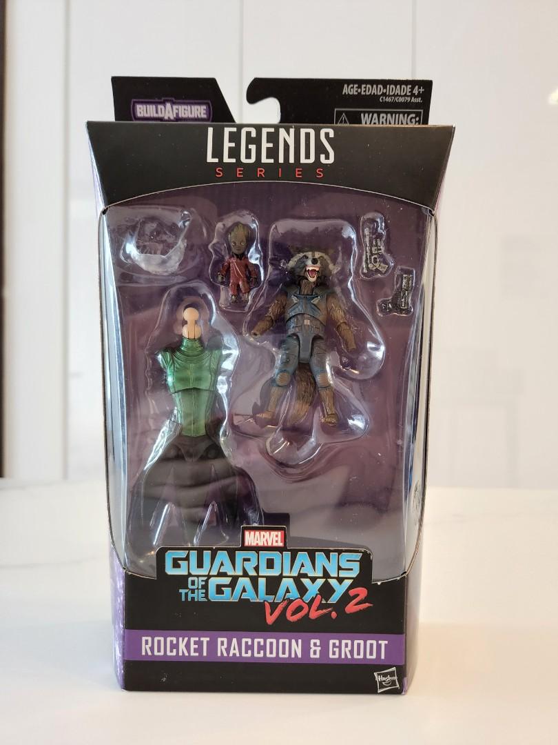 MARVEL LEGENDS Rocket Raccoon & Groot from Guardians of the Galaxy Vol ...