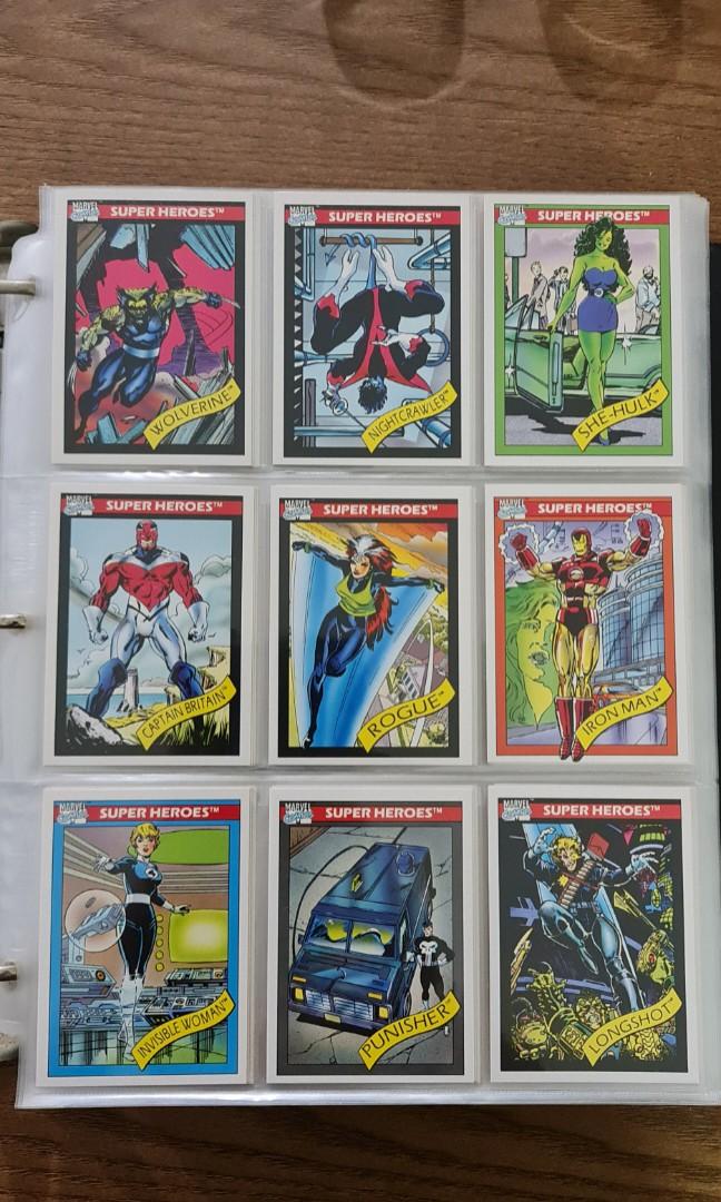 Marvel Universe Comics Base Original Card Set 162 Cards+5 Hologram on ...