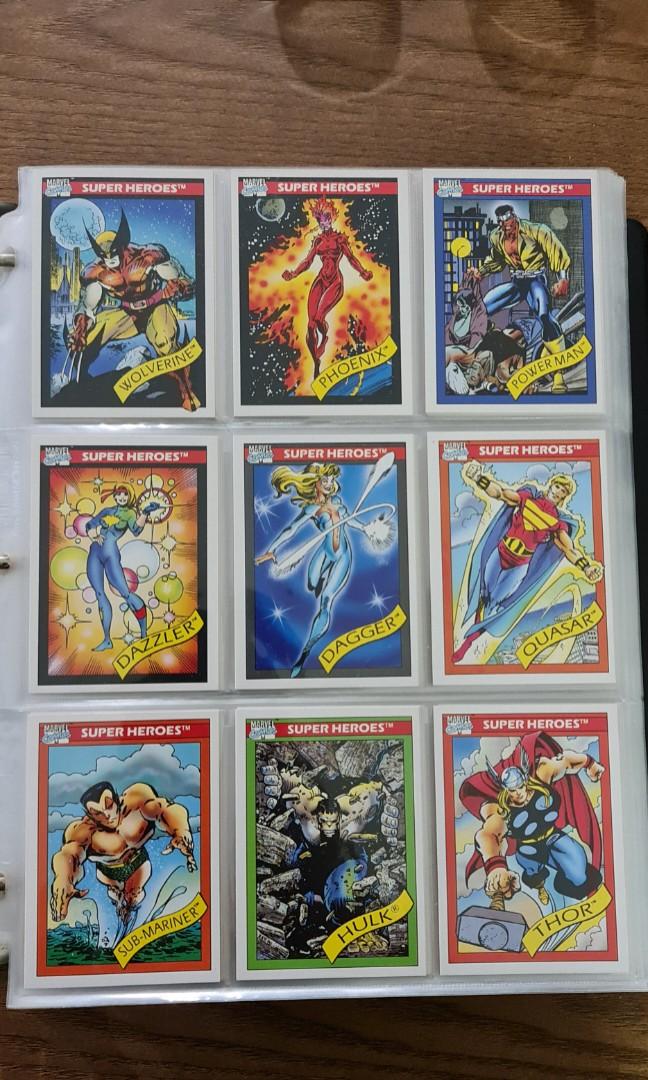 Marvel Universe Comics Base Original Card Set 162 Cards+5 Hologram on ...