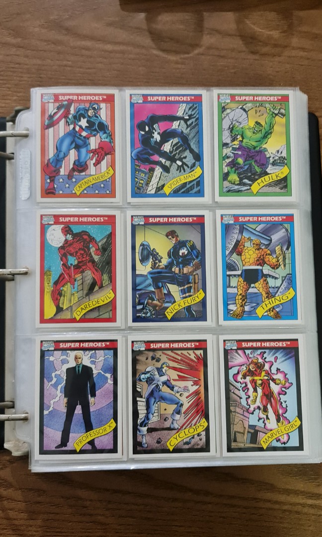 Marvel Universe Comics Base Original Card Set 162 Cards+5 Hologram on ...