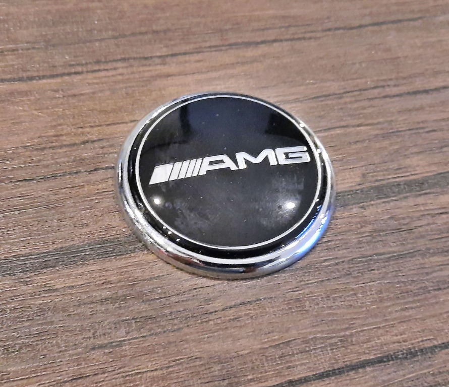 Mercedes Benz AMG Black Chrome Trunk Boot Emblem 64mm, Auto Accessories ...