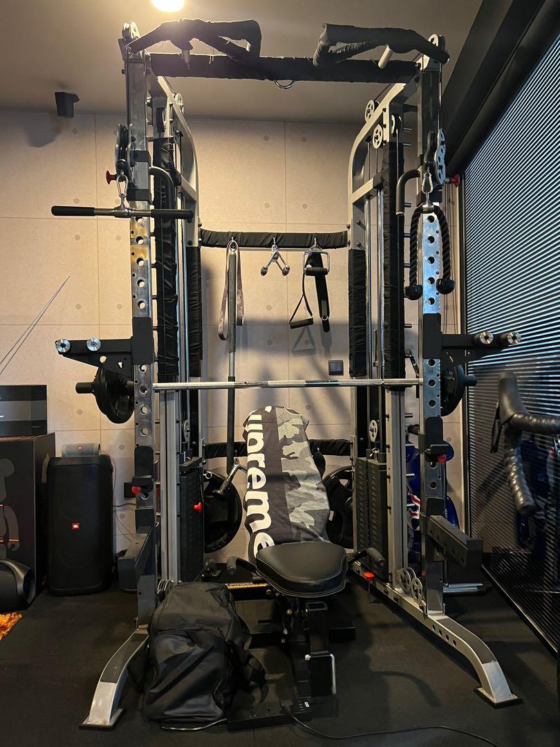 Monster fitness power rack + function trainer + smith machine, Sports ...