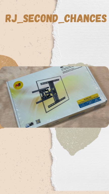 North Bayou NB P6 NEW Full Motion Cantilever Wall Mount for 45-75 inch ...