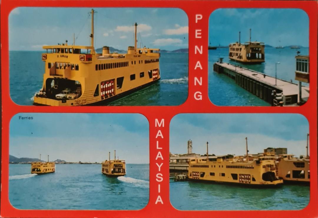 Old Penang Ferry Picture postcard from 1960's To 1990's. 3 unused and 2 ...