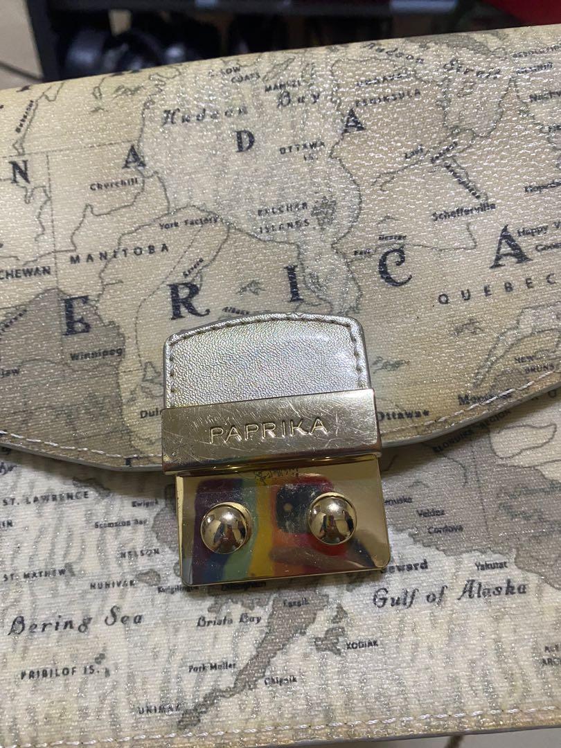 Paprika map bag, Women's Fashion, Bags & Wallets, Cross-body Bags on ...
