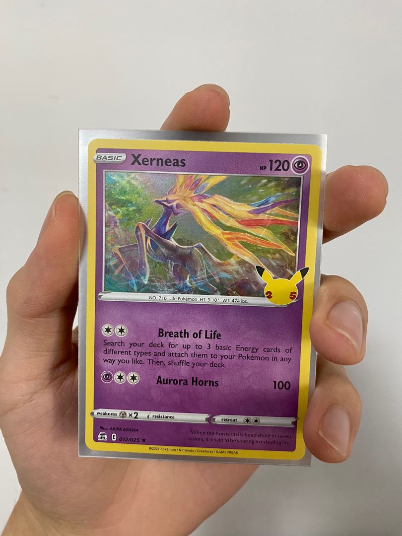 Pokemon 25 Celebrations - Xerneas, Hobbies & Toys, Toys & Games on ...