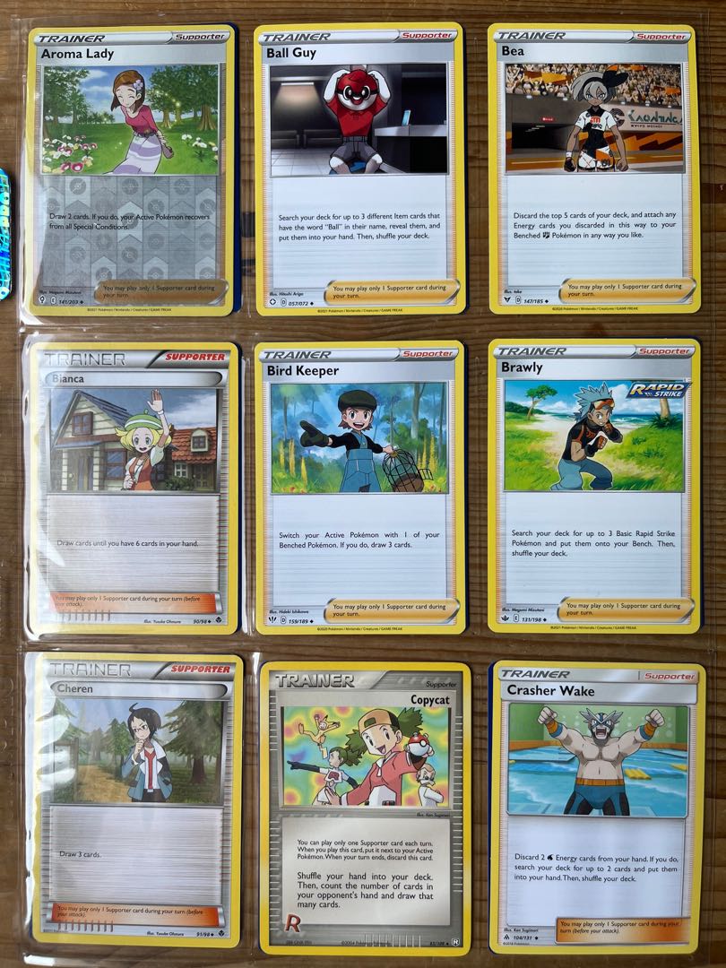 Pokémon TCG - Supporter Cards, Hobbies & Toys, Toys & Games on Carousell