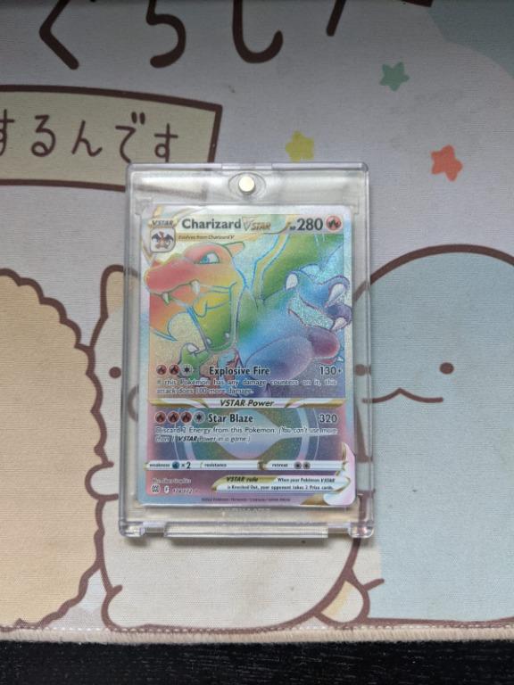 Rainbow rare Charizard V-star Brilliant Stars, Hobbies & Toys, Toys ...