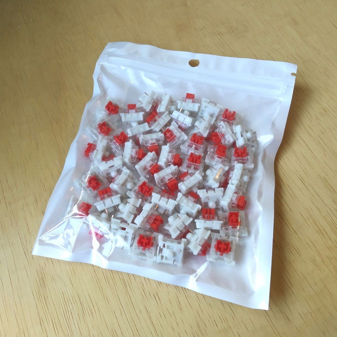 REDDRAGON Outemu MX Low Profile Linear Red Switches - 50 Pieces ...