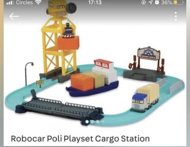 Robocar poli crane shipping headquarters track set, Babies & Kids ...
