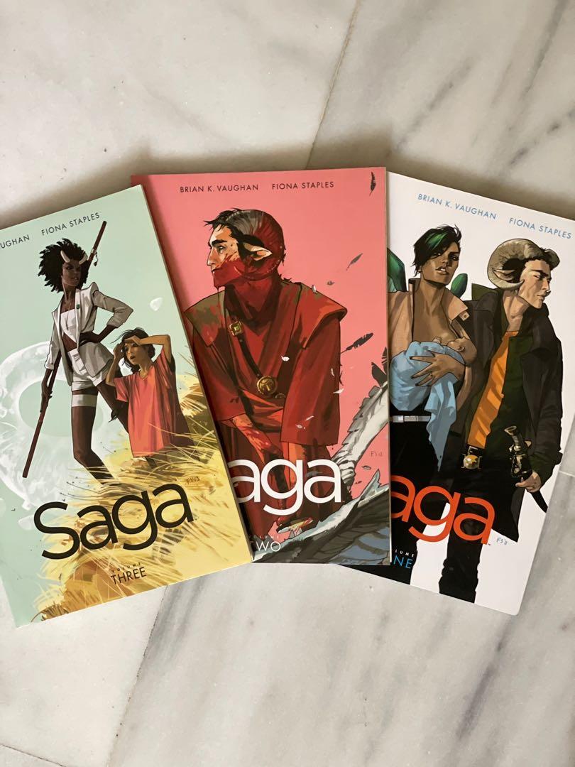Saga by Brian K. Vaughan, Hobbies & Toys, Books & Magazines, Comics & Manga on Carousell