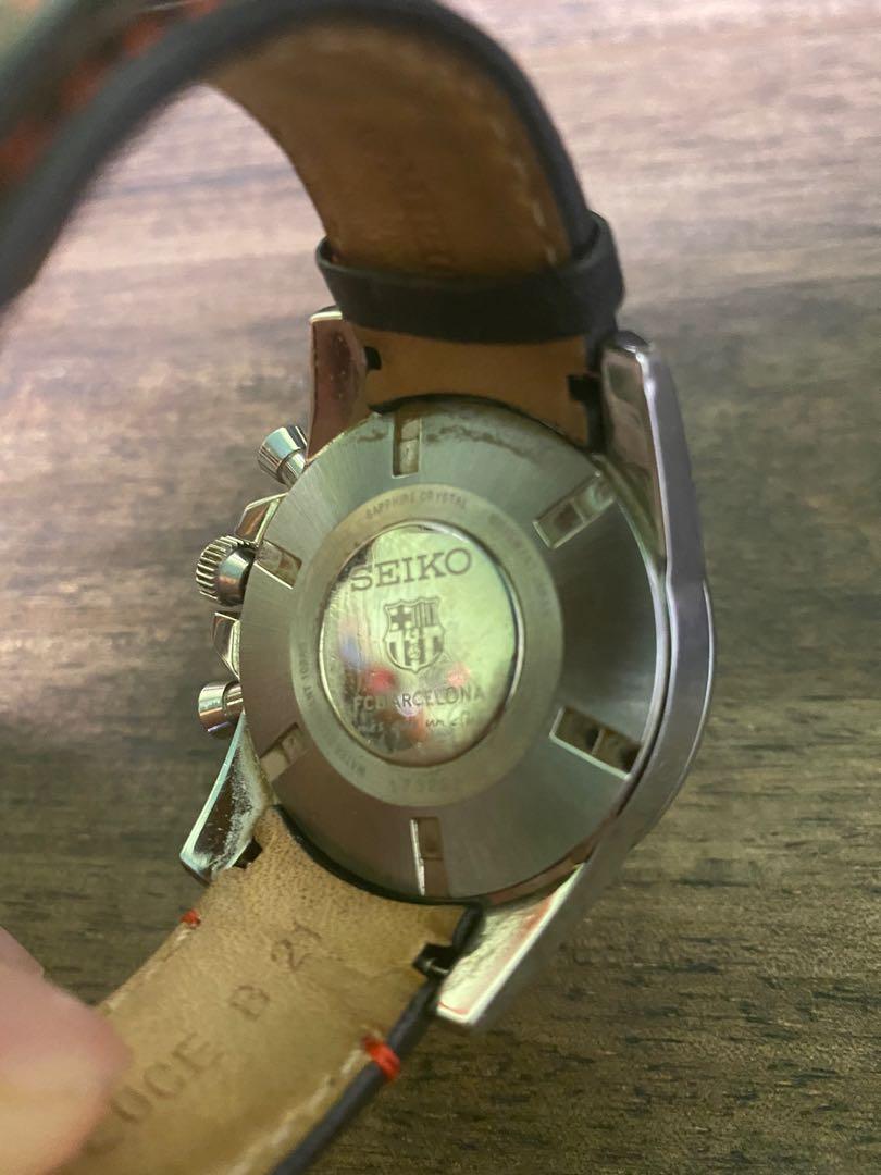 Seiko FC Barcelona Limited Edition Sportura Quartz Alarm Chronograph ...