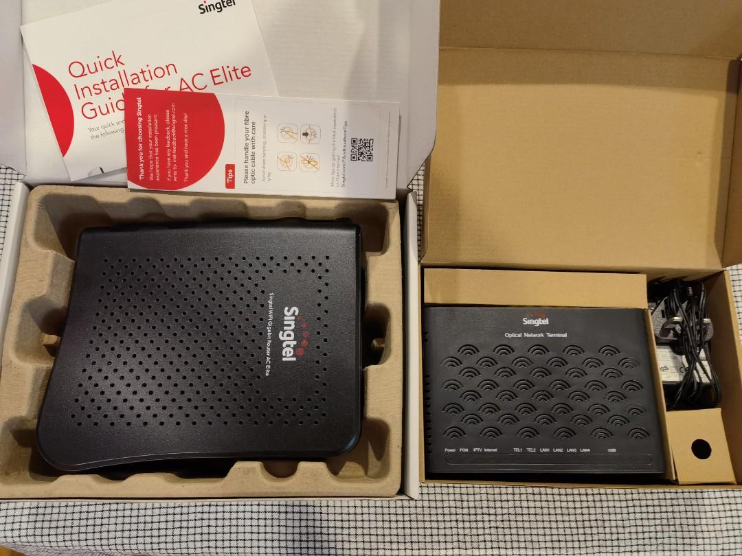 Singtel Gigabit Router and ONT, Computers & Tech, Parts & Accessories ...