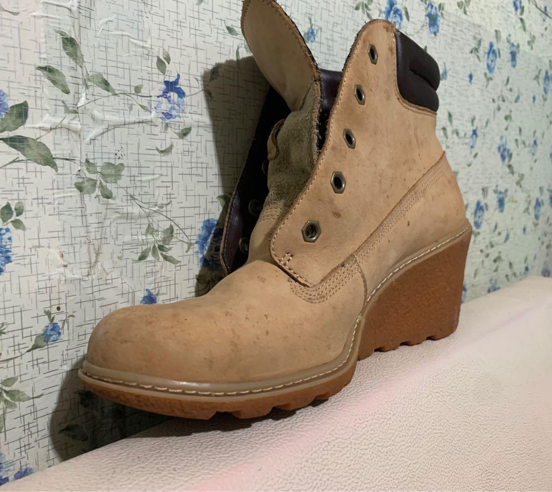 TIMBERLAND women high cut and high heels, Women's Fashion, Footwear ...