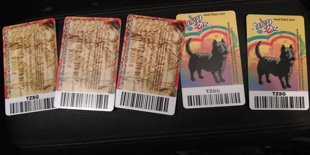 Timezone toto golden ticket card wizard of Oz, Hobbies & Toys, Toys ...
