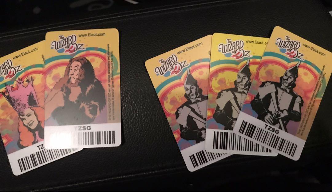 Timezone toto golden ticket card wizard of Oz, Hobbies & Toys, Toys ...