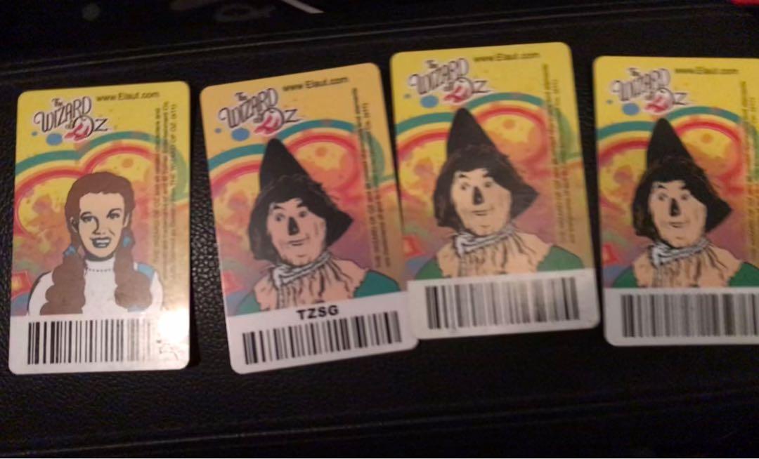 Timezone toto golden ticket card wizard of Oz, Hobbies & Toys, Toys ...