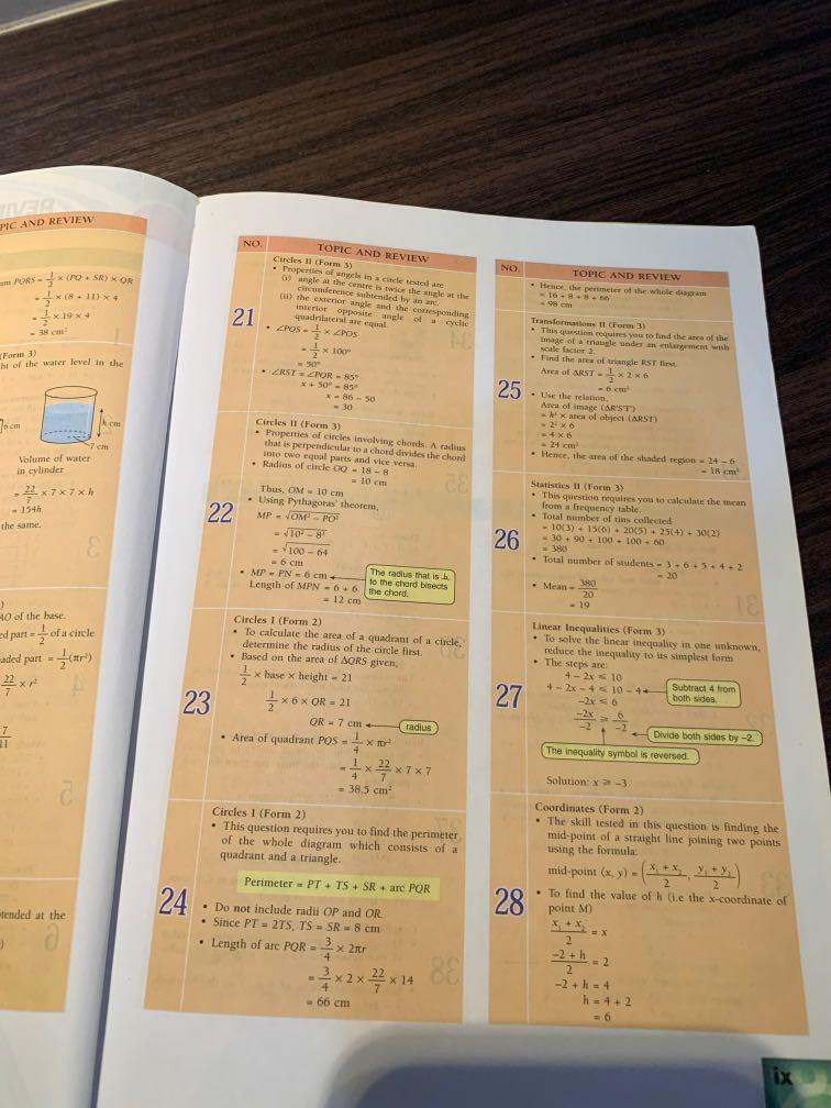 Total Revision Mathematics MATEMATIK BUKU RUJUKAN REFERENCE BOOK PMR ...