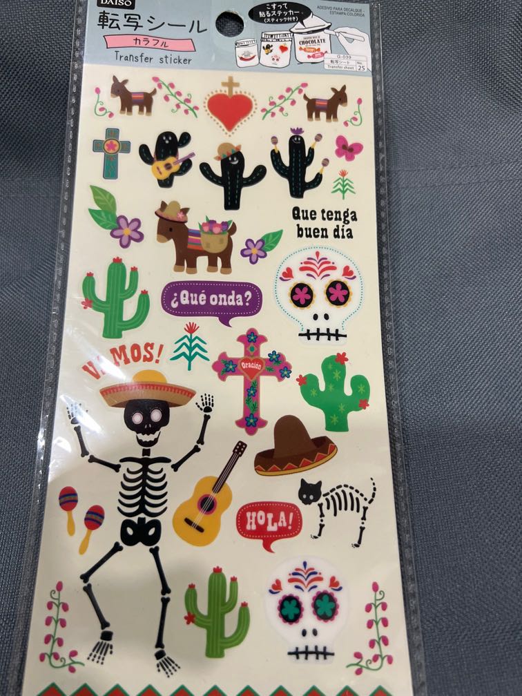 Transfer sticker (daiso), Hobbies & Toys, Stationery & Craft, Craft ...