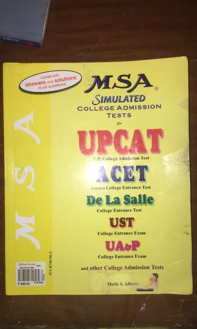 UPCAT MSA Reviewer, Hobbies & Toys, Books & Magazines, Textbooks on ...