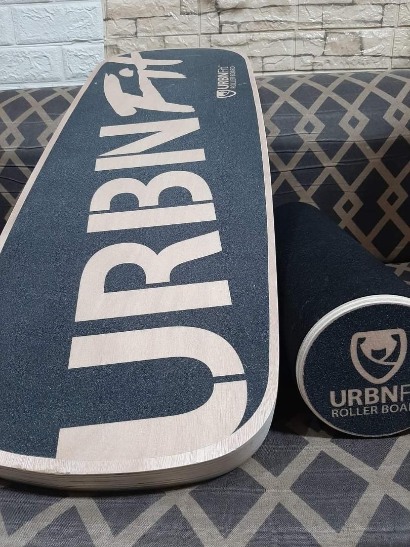 URBNFit Wooden Balance Board Trainer - Wobble Board for Skateboard ...