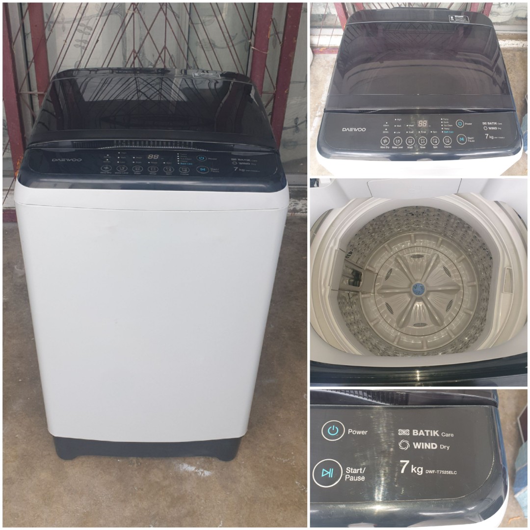 Used daewoo fully automatic washing machine 7.0kg, washer mesin basuh ...