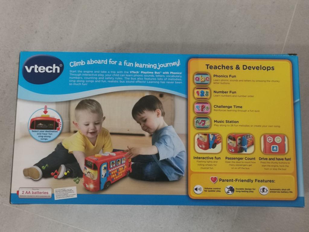 Vtech Playtime Bus with Phonics [2-5 Years], Hobbies & Toys, Toys ...