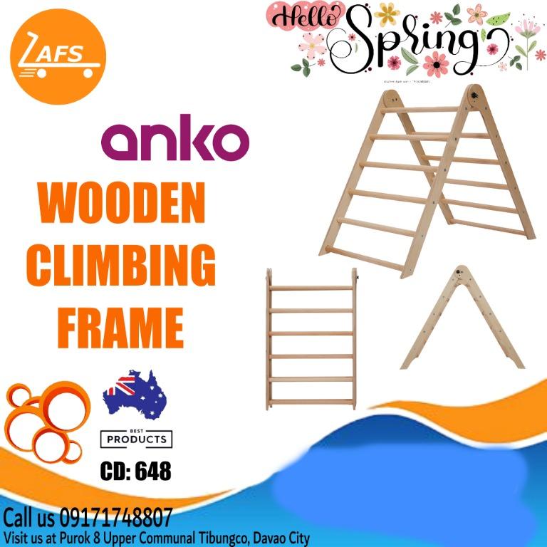 WOODEN CLIMBING FRAME, Furniture & Home Living, Outdoor Furniture on ...