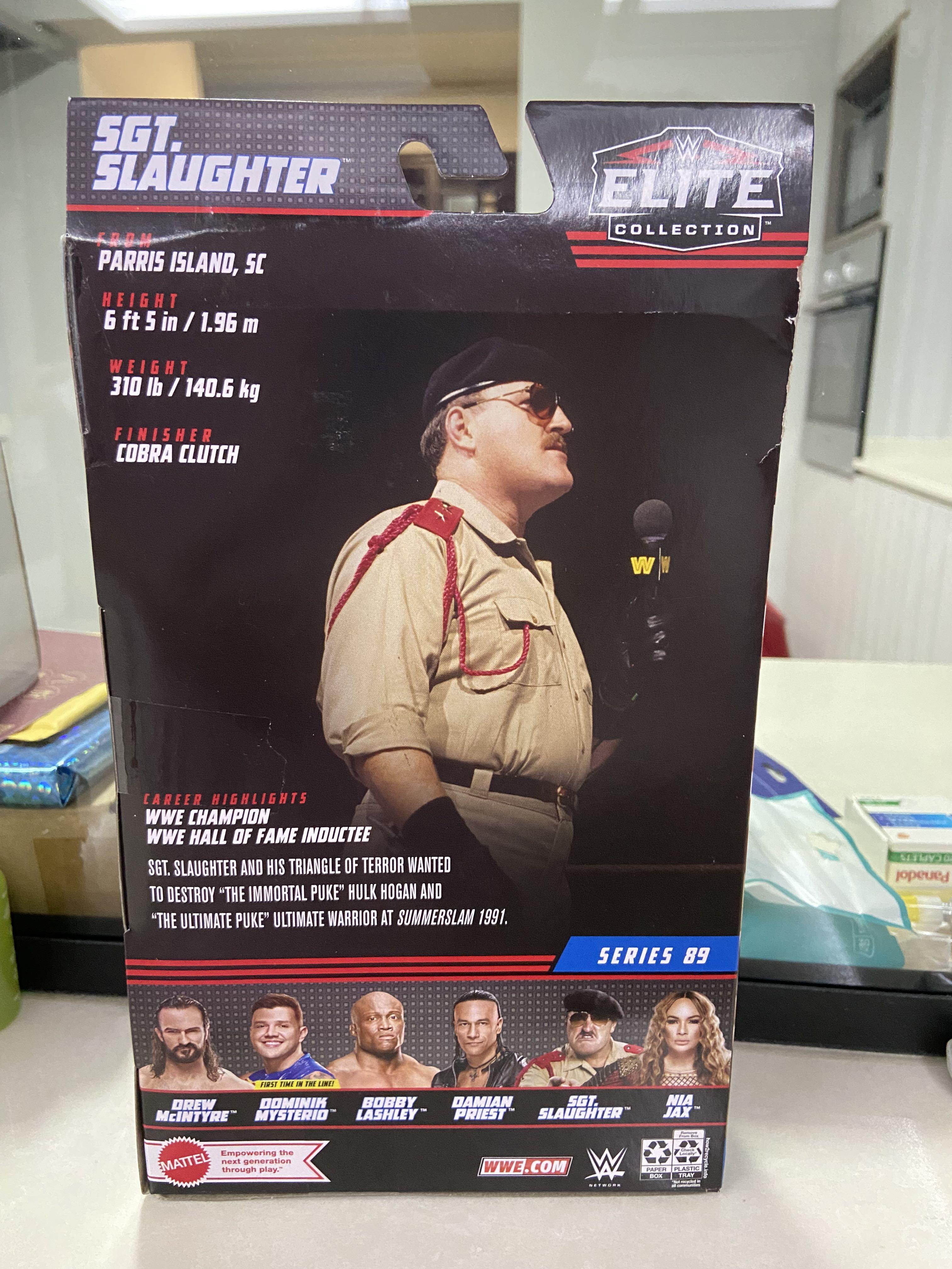 WWE Mattel Elite Sgt Slaughter WWF Legends, Hobbies & Toys, Toys ...