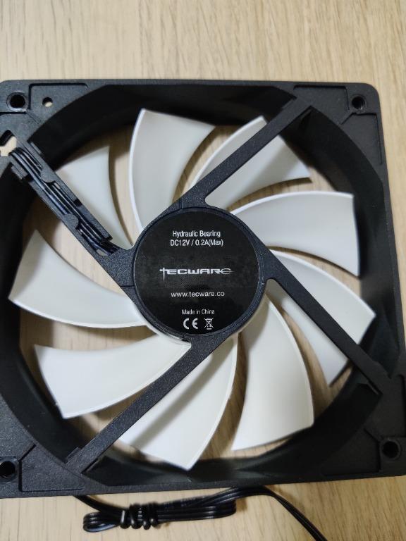 120mm Fan Case Fan 3pin Case Fan Tecware Fan White Case Fan, Computers ...