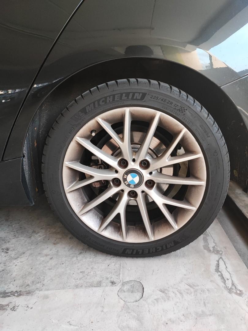 Original BMW 17" inch rim with Tyre, Car Accessories, Tyres & Rims on ...