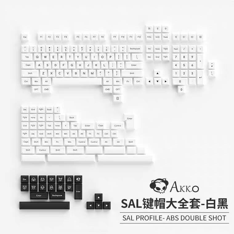 AKKO KEYCAPS SAL PROFILE BOW/ WOB, Computers & Tech, Parts ...