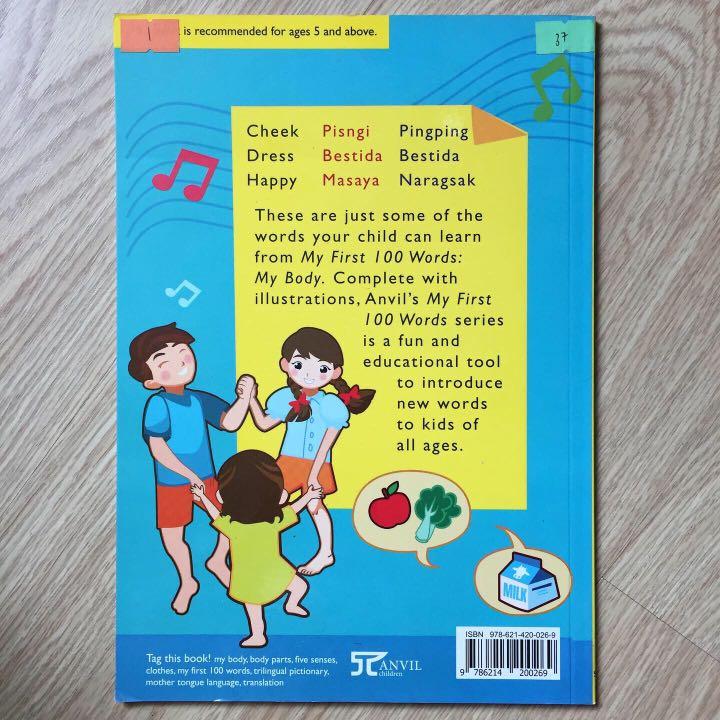 An English/Filipino/Ilocanos Pictionary My First 100 Words: My Body ...