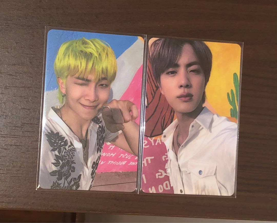 BTS butter lucky draw photocards namjoon rm seokjin jin, Hobbies & Toys ...