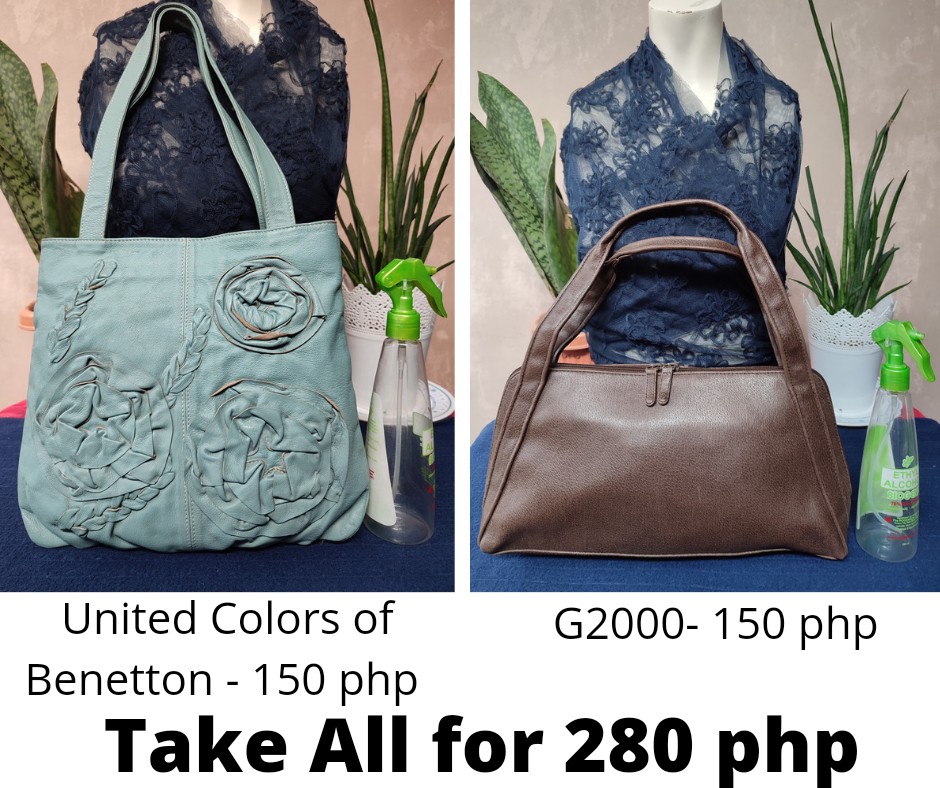 Bundle A: Benetton & G2000, Women's Fashion, Bags & Wallets, Shoulder ...