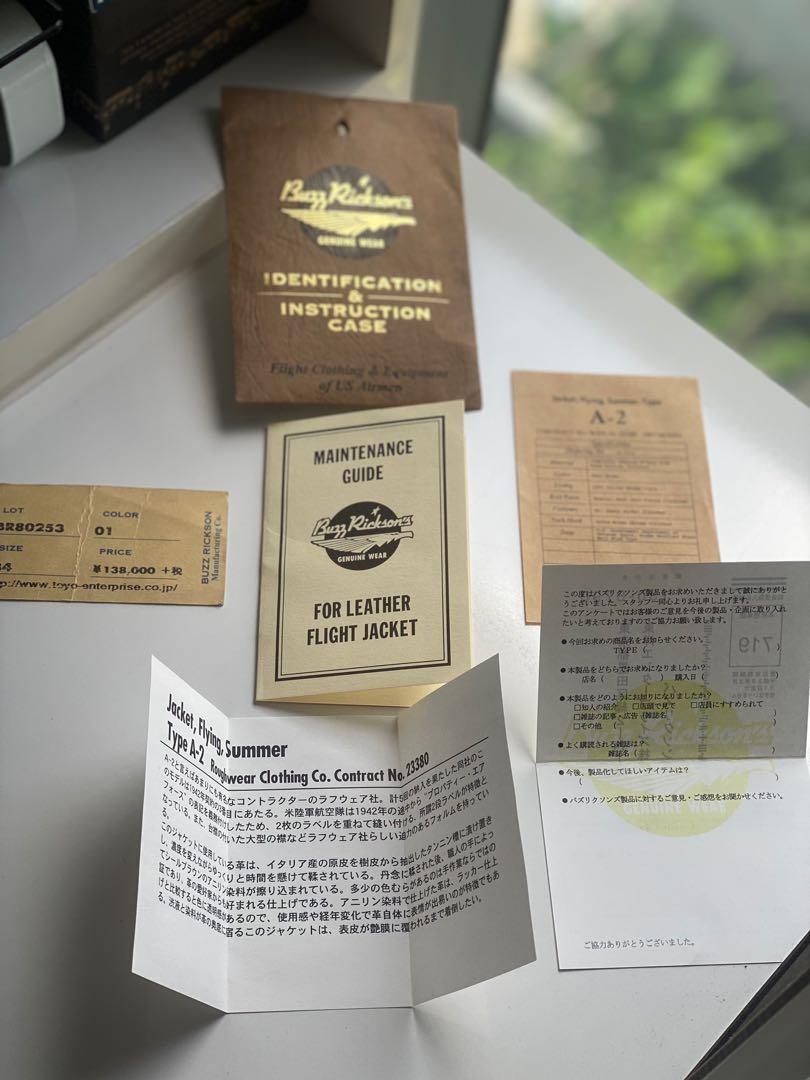 Buzz Rickson’s A2 Horsehide Leather Jacket, Men's Fashion, Coats ...