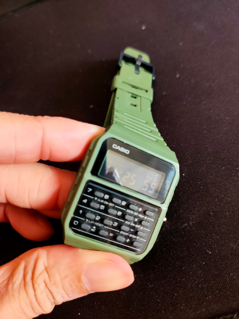 Casio Databank (green) CA-53WF, Men's Fashion, Watches & Accessories ...
