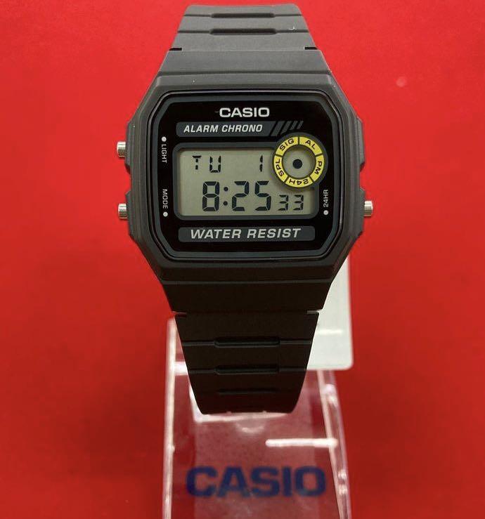 Casio F-94WA-8D Vintage Series Digital Quartz F94WA-8D Black Tone F94 ...