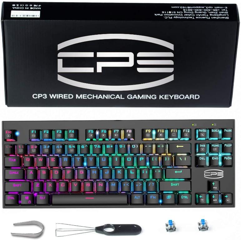CP3 Mechanical Keyboard Blue Switch PC Gaming Keyboards Computer ...