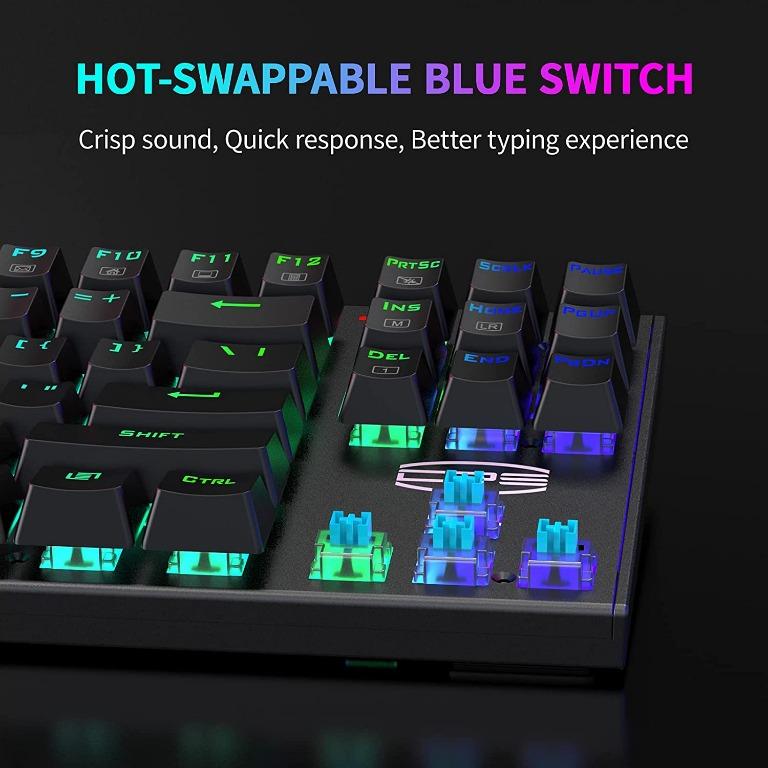 CP3 Mechanical Keyboard Blue Switch PC Gaming Keyboards Computer ...