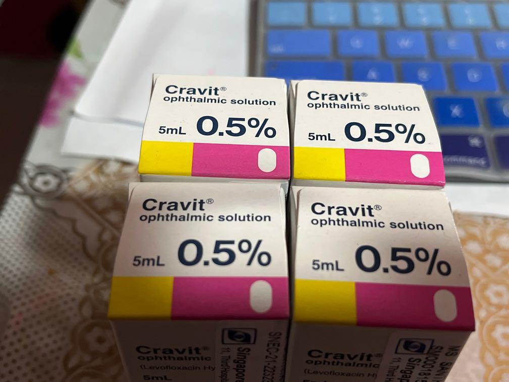 Cravit Opthalmic Solution 0.5% 5 ml, Everything Else on Carousell