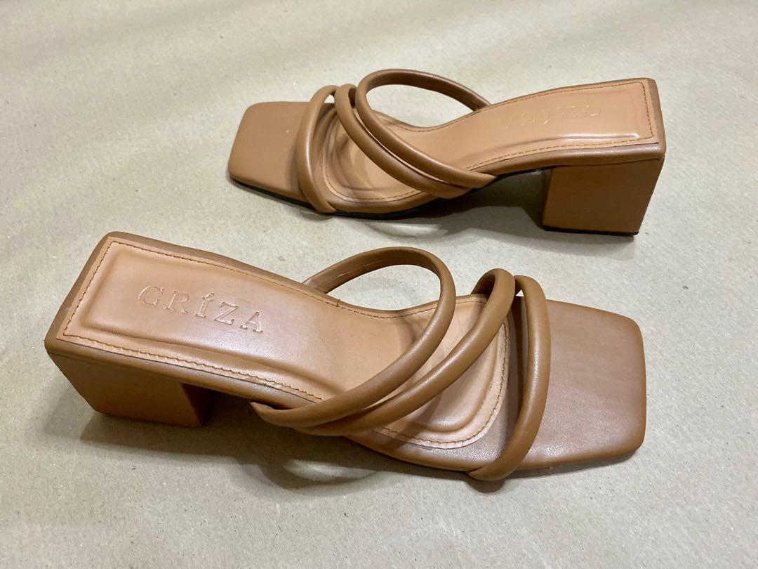 CRIZA Alice in Tan, Women's Fashion, Footwear, Heels on Carousell