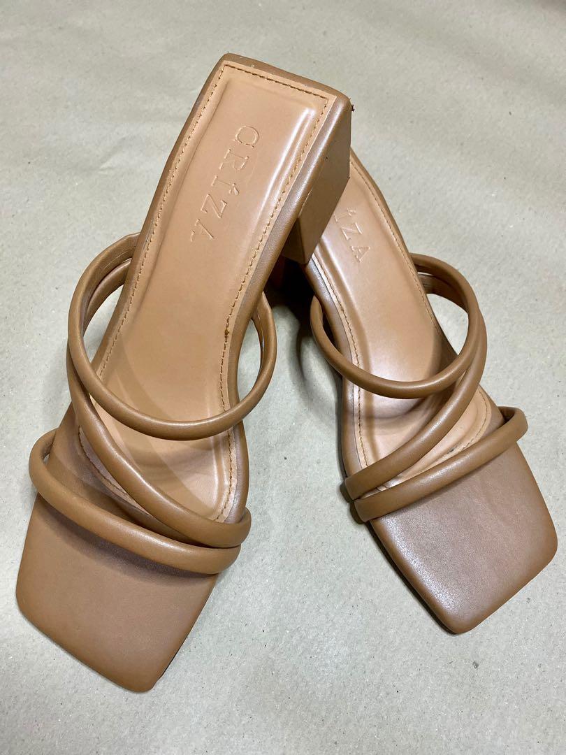 CRIZA Alice in Tan, Women's Fashion, Footwear, Heels on Carousell